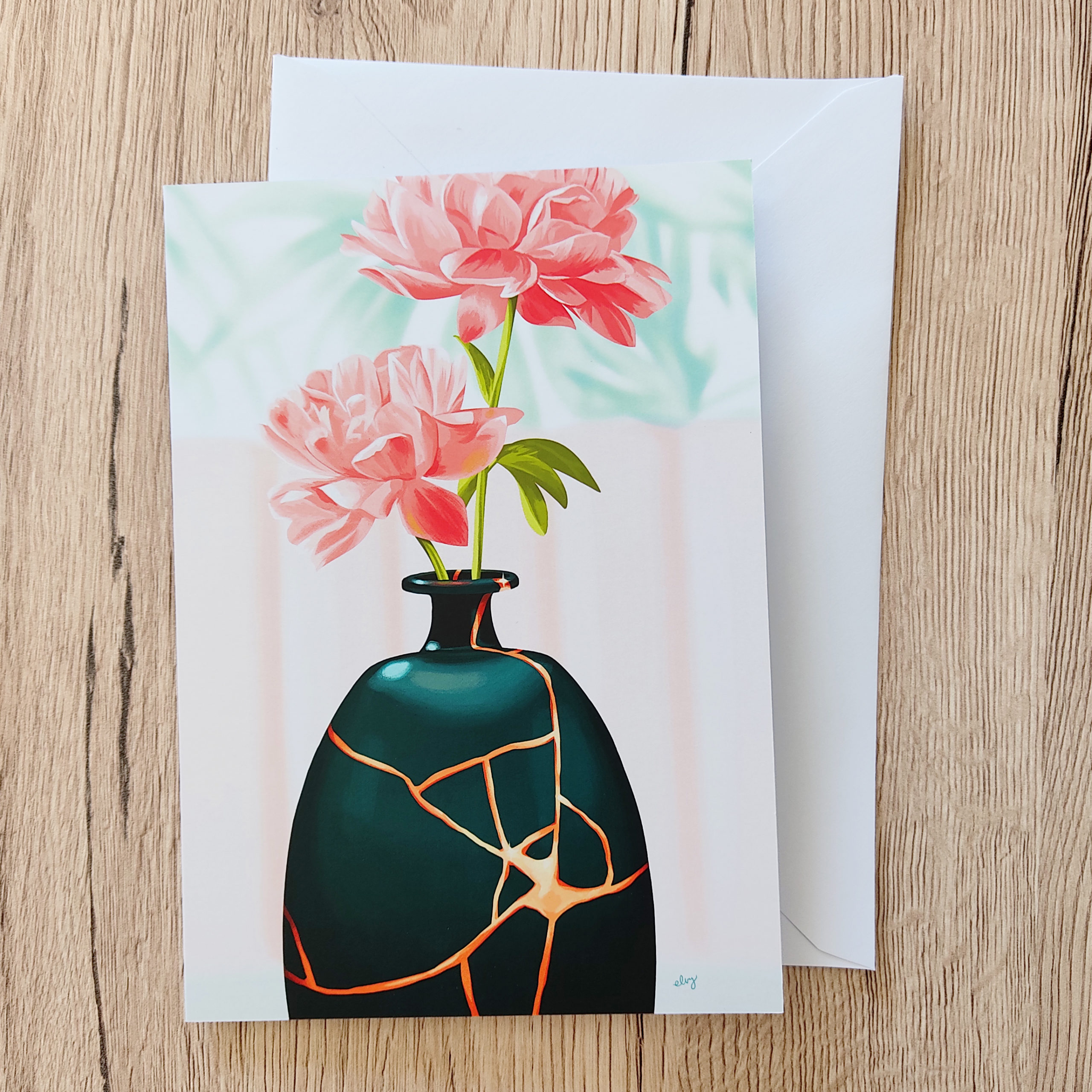 "Kintsugi" Card - elvy illustration
